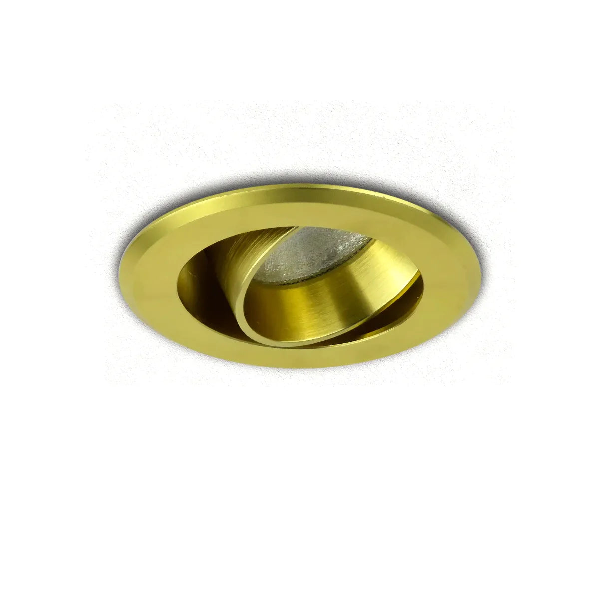 Gold LED Recessed Spotlight • 3000K Tiltable | LEDWINKEL-Online ...